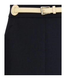 Valentino Garavani Belted Front Slit Skirt - No