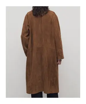 THE ROW Serenis Detachable Collar Coat - Auburn