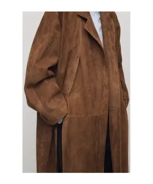 THE ROW Serenis Detachable Collar Coat - Auburn