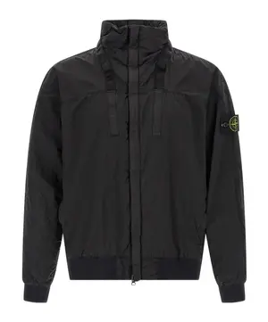 Stone Island Logo Patch Bomber Jacket