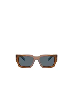 Prada Rectangle Frame Sunglasses - Brown