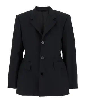 Balenciaga Hourglass Single-breasted Jacket - Black