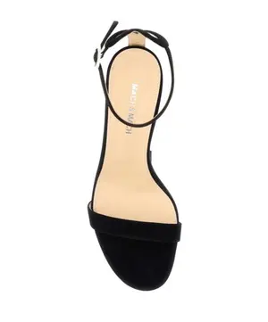MACHMACH Crystal Bow Ankle Strap Stiletto Sandals