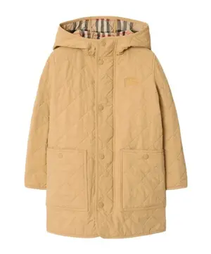 Burberry Equestrian Knight-embroidered Quilted Coat