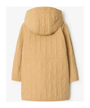 Burberry Equestrian Knight-embroidered Quilted Coat