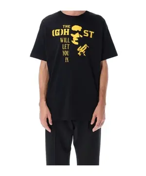 Raf Simons Slogan-print Short-sleeved T-shirt - Black