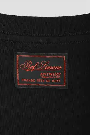 Raf Simons Slogan-print Short-sleeved T-shirt - Black