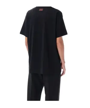 Raf Simons Slogan-print Short-sleeved T-shirt - Black
