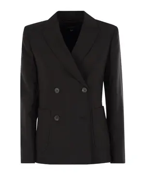 Max Mara Double Breasted Blazer - Black