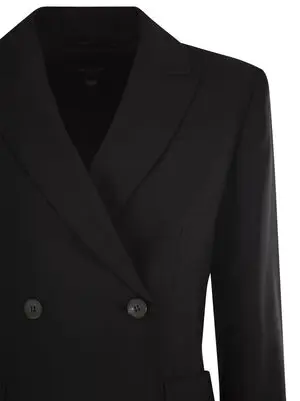 Max Mara Double Breasted Blazer - Black