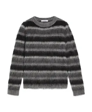 Max Mara Striped Round Neck Pullover