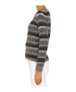 Max Mara Striped Round Neck Pullover