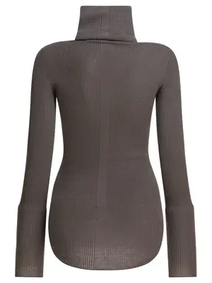 Rick Owens Ribbed Knit Turtleneck Sweater