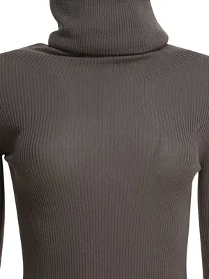 Rick Owens Ribbed Knit Turtleneck Sweater