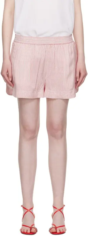 Stella McCartney Striped Silk Shorts