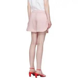 Stella McCartney Striped Silk Shorts - Pink