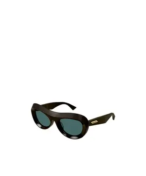 Bottega Veneta Oval Frame Sunglasses - Black