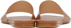Amina Muaddi Bianca Transparent Vinyl Slippers - Latte