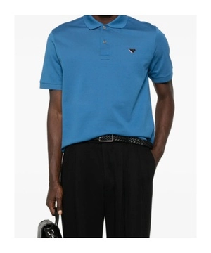Prada Logo Plaque Short-sleeved Polo Shirt