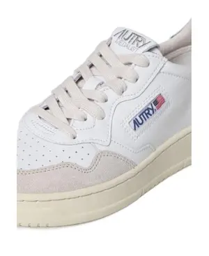 AUTRY Logo Patch Low-top Sneakers - Nude