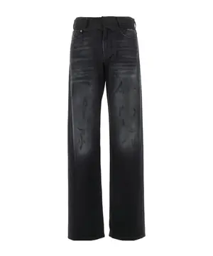 MAISON MARGIELA Contrast Waist Straight-leg Jeans