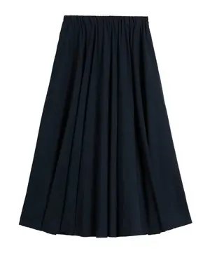 Aspesi Stretch Poplin Midi Skirt - Black