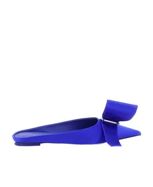 FERRAGAMO Pointed Toe Single Bow Muller Flat