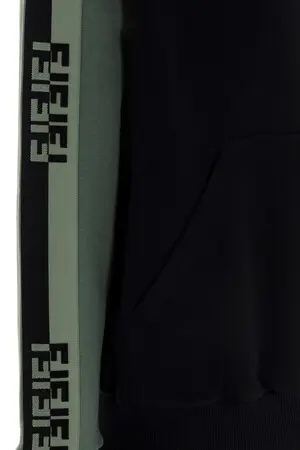Fendi Ff Stripe Panelled Hoodie