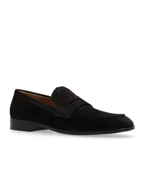 GIANVITO ROSSI Timeless Suede Loafers - Black