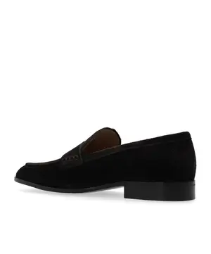 GIANVITO ROSSI Timeless Suede Loafers - Black