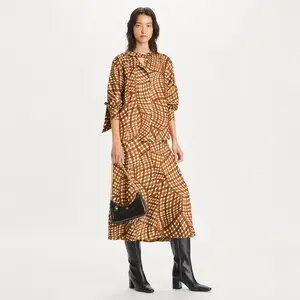 Tory Burch Abstract Pattern Print Silk Blouse