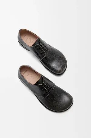 Loewe Campo Lace-up Derby Shoes - Black/beige