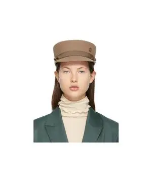 MAISON MICHEL Logo Felt Beret