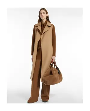 Max Mara High-neck Ribbed Long-sleeve Sweater With Drawstring Detail