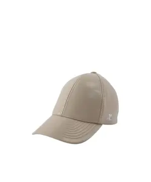 COURREGES Courreges Logo-Embroidered Patent Cap