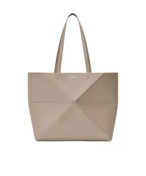Loewe Medium Horizontal Puzzle Fold Tote Bag - Clay