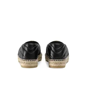 Gucci Leather Espadrille With Double G
