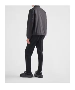 Prada Logo Plaque Blouson Jacket