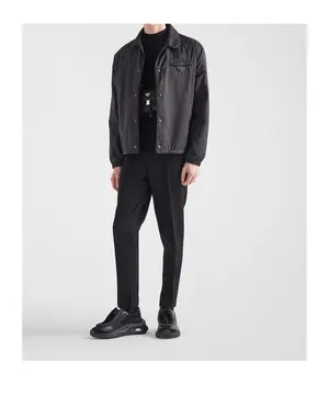Prada Logo Plaque Blouson Jacket