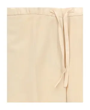 JIL SANDER High-waist Cropped Trousers - Nude
