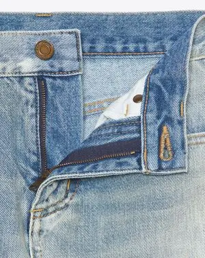 Saint Laurent Button Detailed Skinny Jeans