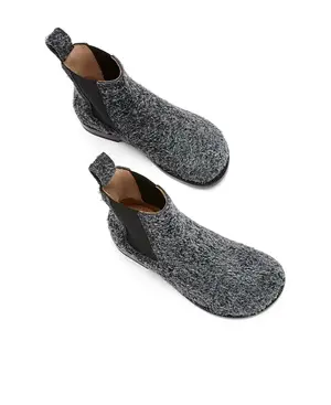 Loewe Brushed Campo Chelsea Boots - Charcoal-grey