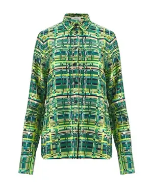 FERRAGAMO Checked Satin Shirt