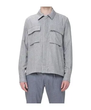 Eleventy Striped Pocket Shirt