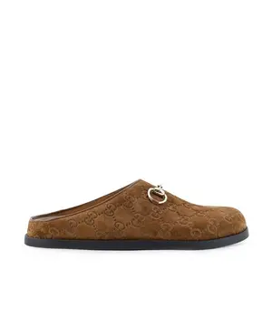 Gucci Horsebit Mules - Brown