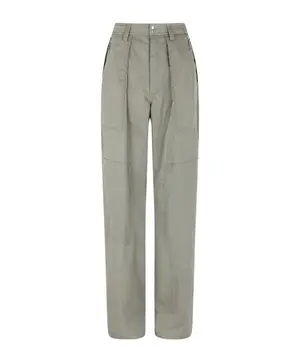 Rabanne Pleated Button-fastened Cargo Trousers