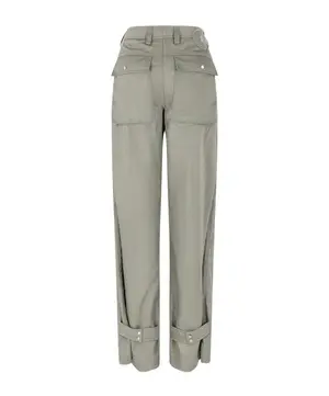 Rabanne Pleated Button-fastened Cargo Trousers