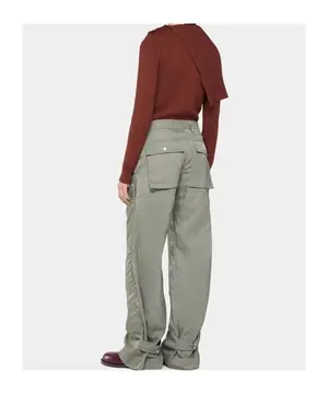 Rabanne Pleated Button-fastened Cargo Trousers