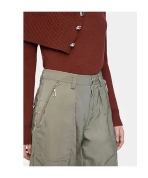 Rabanne Pleated Button-fastened Cargo Trousers