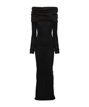 ENTIRE STUDIOS Off-shoulder Long Dress - Black